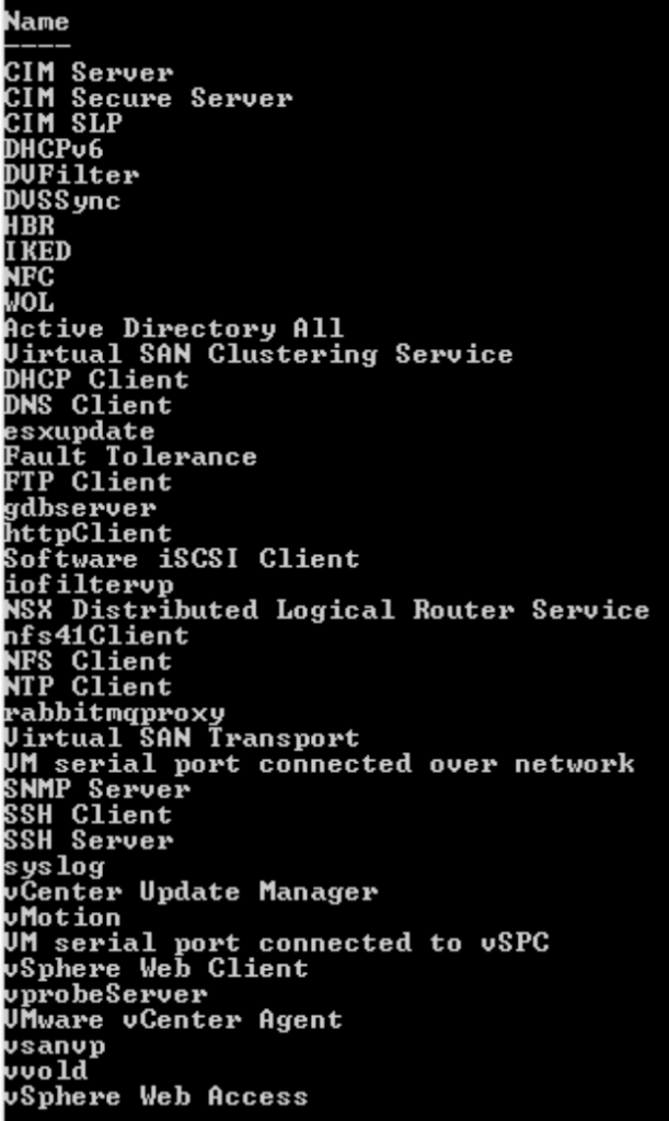 Disable Esxi Host Firewall Ports Using Powercli Virtualization Dbaas And Whatever Crosses My Mind