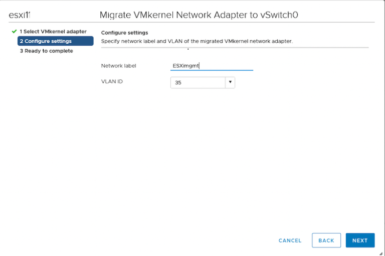 Migrate Esxi Vmkernel Port Group To A Vsphere Standard Switch Virtualization Dbaas And Whatever