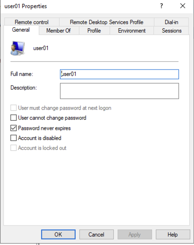 Configure User Account Password Never Expires Via Command Prompt Windows Server 2019