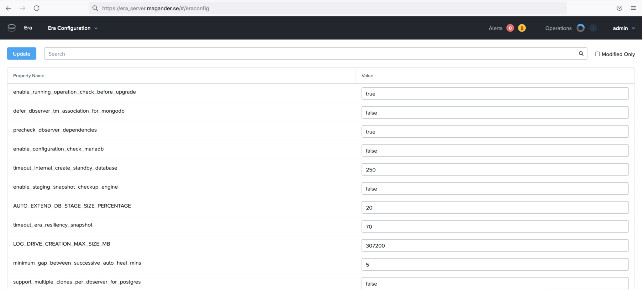 Era – Advanced Configuration Via Eraconfig UI Section – Virtualization, DBaaS & Whatever Crosses ...