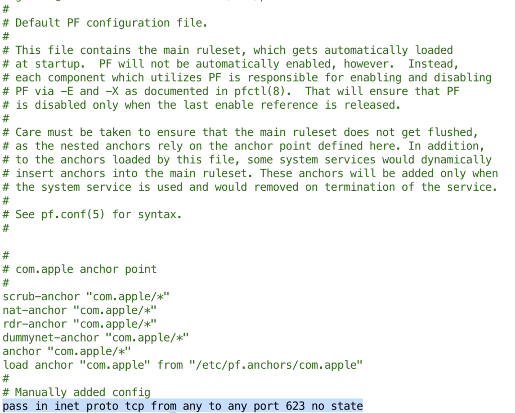 MacBook Firewall Port Configuration – Virtualization, DBaaS & Whatever Crosses My Mind